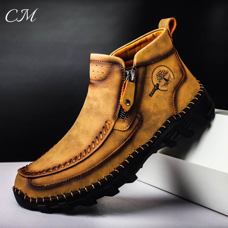 "Montagna" Genuine Leather Boots – Cristian Moretti